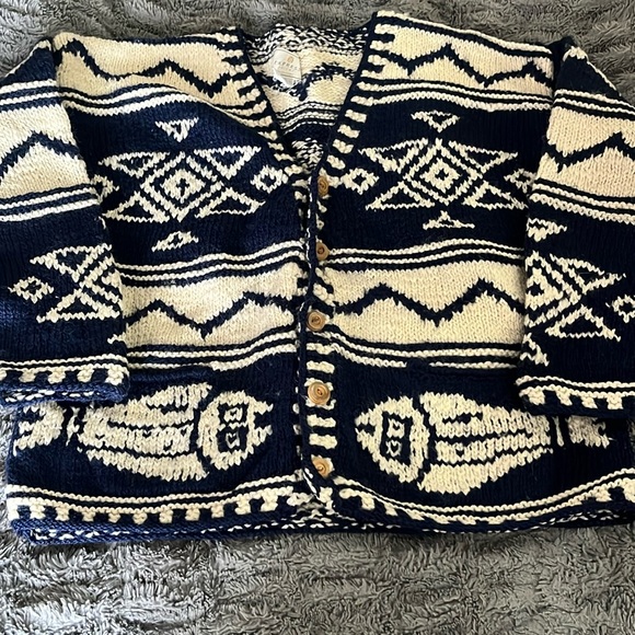 Express Ticot | Sweaters | Heavy Wool Sweater L Cardigan Nordic Flat ...